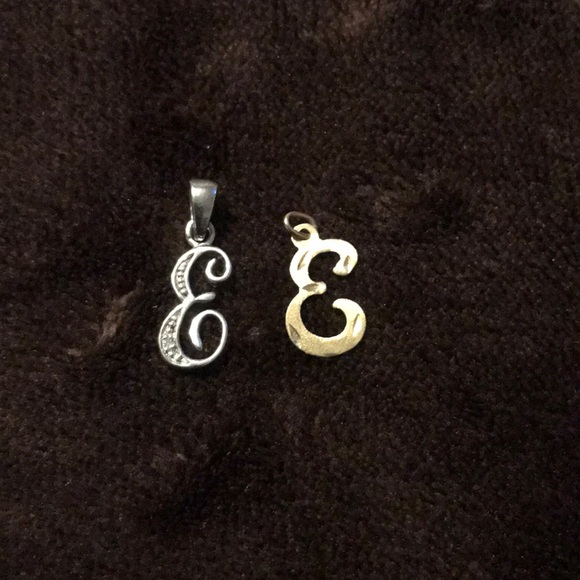 Jewelry | Silver And Gold Letter E Charms | Poshmark